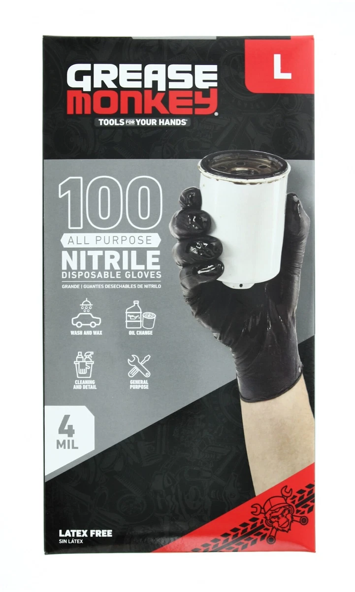 GREASE MONKEY 8MIL NITRILE GLOVES 12 MD Safety Express, 46% OFF