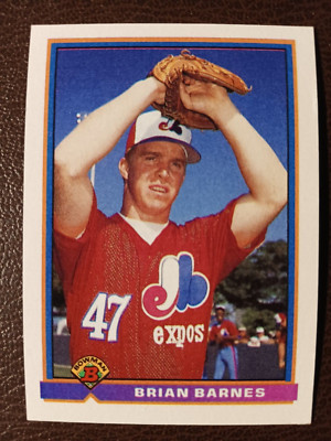 BRIAN BARNES MONTREAL EXPOS 1991 BOWMAN BASEBALL CARD #438 | eBay
