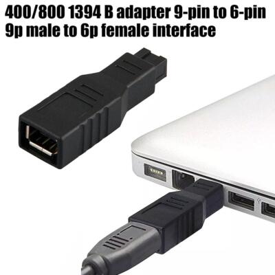 FireWire Printer Adapter Male 9p to Female 6p Interface - 400/800 1394 ...