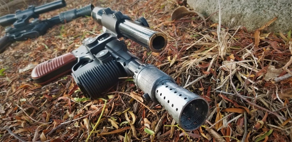 Han Solo DL44 1:1 3D Printed Parts Kit & Build Guide! Airsoft & Denix ...