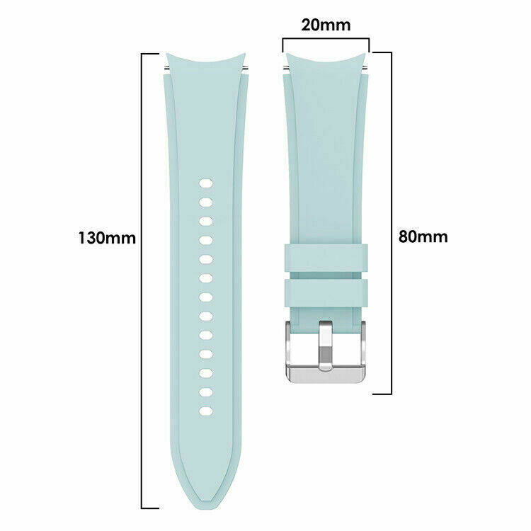 No Gap Silicone Watch Band Strap For Samsung Galaxy Watch 4 5 6 7 40/44 ...