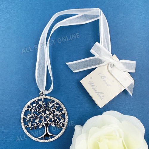 Wedding Bridal Good Luck Charm Crystal Silver Tree Of Life Charm ...