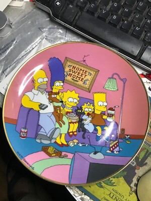 a family for the 90`s The Simpsons Collector Plate Nice R1010 | eBay