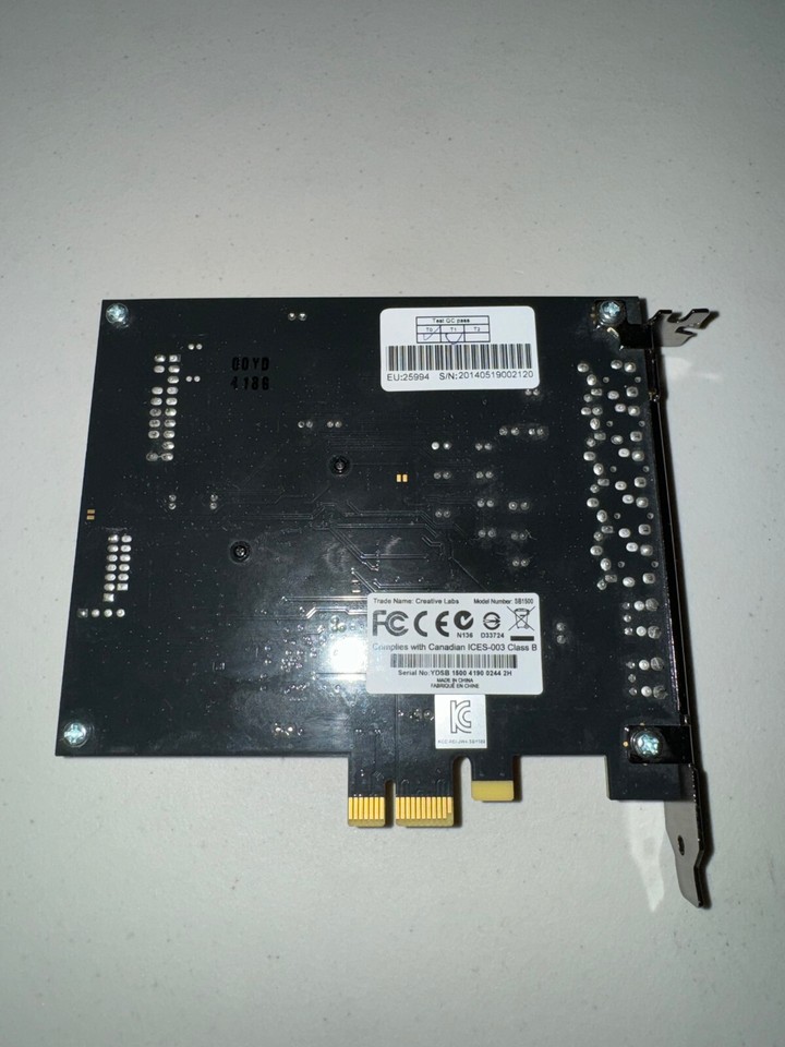 Creative Sound Blaster Z SBX Prostudio SB1500 PCIe Gaming Sound Card | eBay