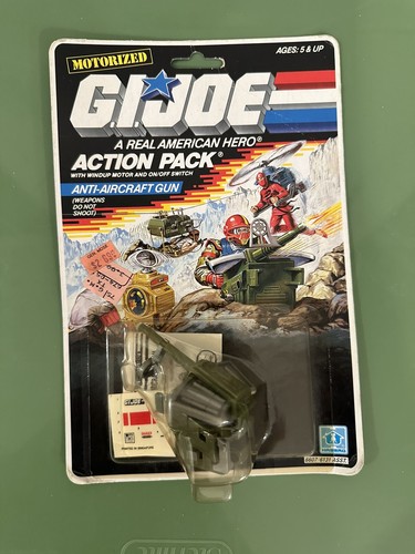 GI JOE 1987 Battle Gear Anti Aircraft Gun Action Pack Motorized Vintage ...