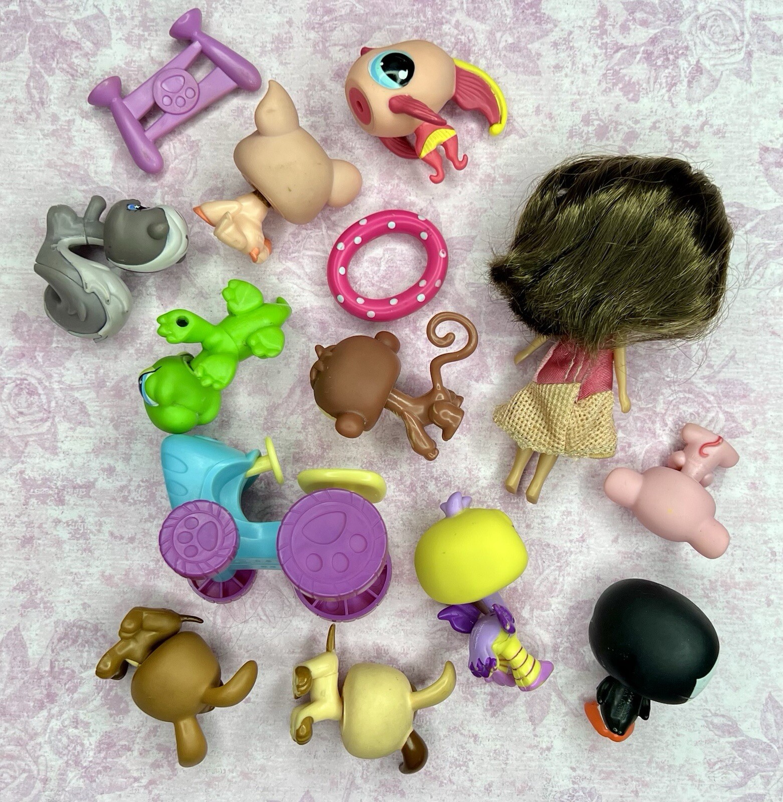 Auth Hasbro LPS Lot 10 Pets & Blythe Doll 1338 1339 742 485 651 643 Car ...