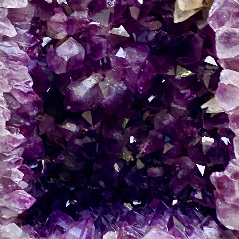 81.13LB Natural Amethyst Geode Quartz Crystal Cluster Cathedral Energy ...