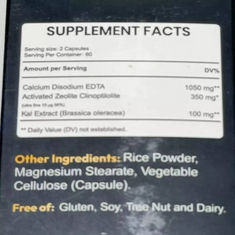 Nutrition pHirst EDTA 1500mg Liver Support Edta Calcium Disodium 120 ...