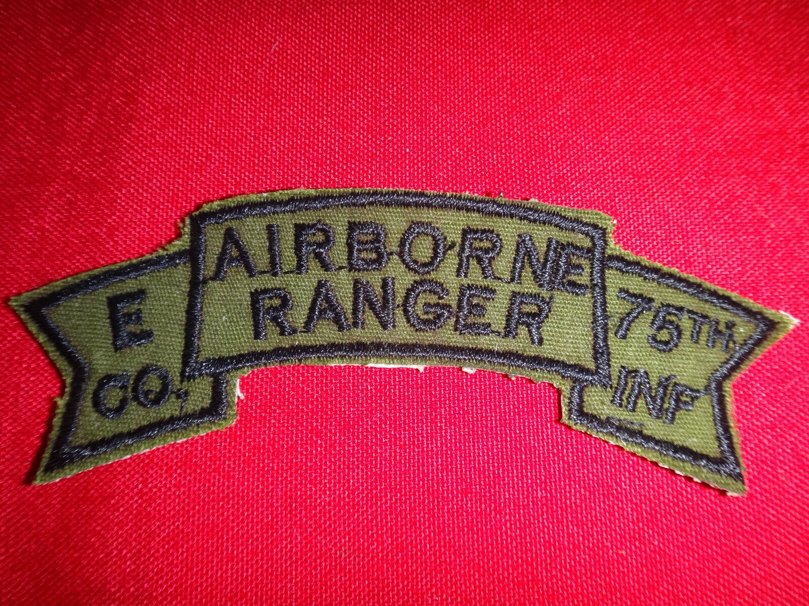 Co AIRBORNE RANGER 75th Infantry Regiment Vietnam War Subdued Scroll ...
