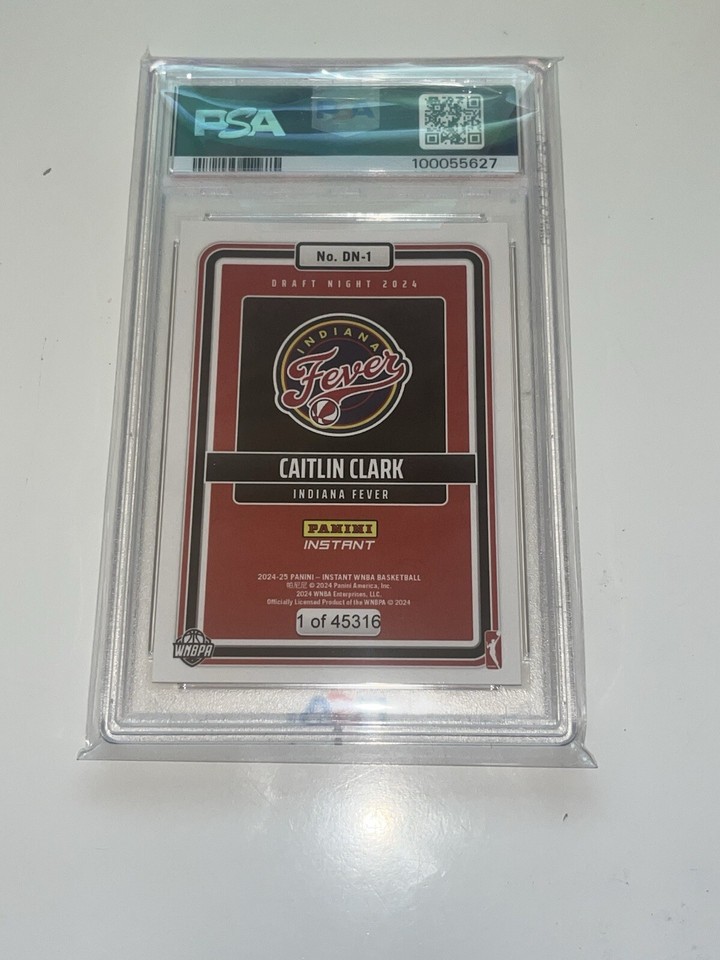 2024 PANINI INSTANT WNBA DRAFT NIGHT #DN1 CAITLIN CLARK ROOKIE RC PSA 8 | eBay