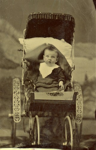 Child. Victorian Pram Stroller, Vintage Original Tintype Photo | eBay