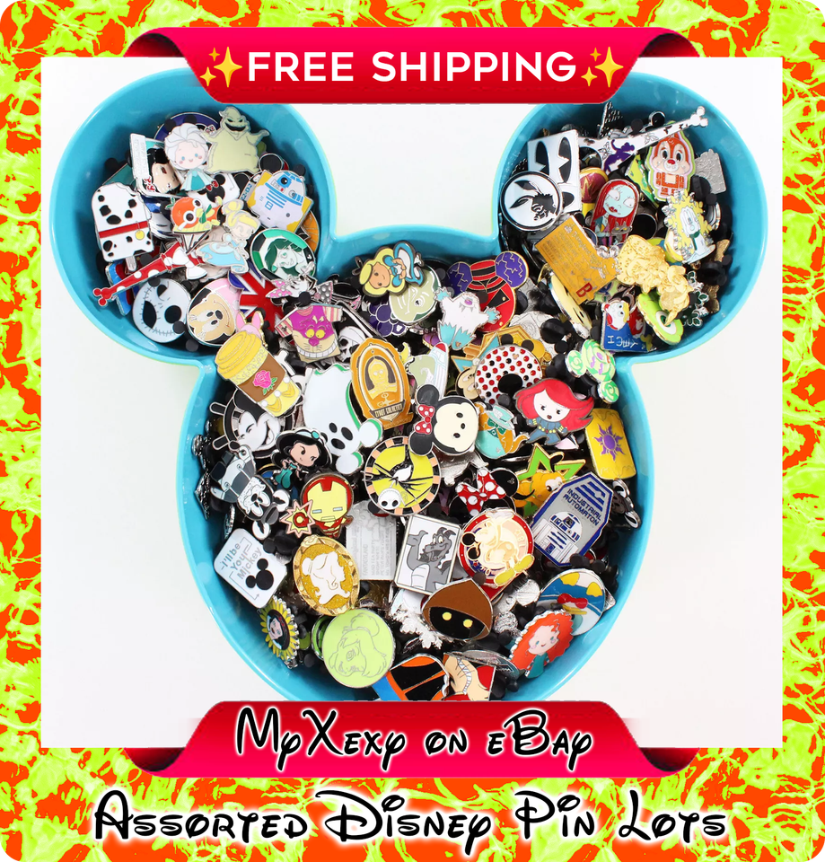 Disney Pins Lot Bulk Assorted Disney Trading Pins Princess Hero Mickey ...