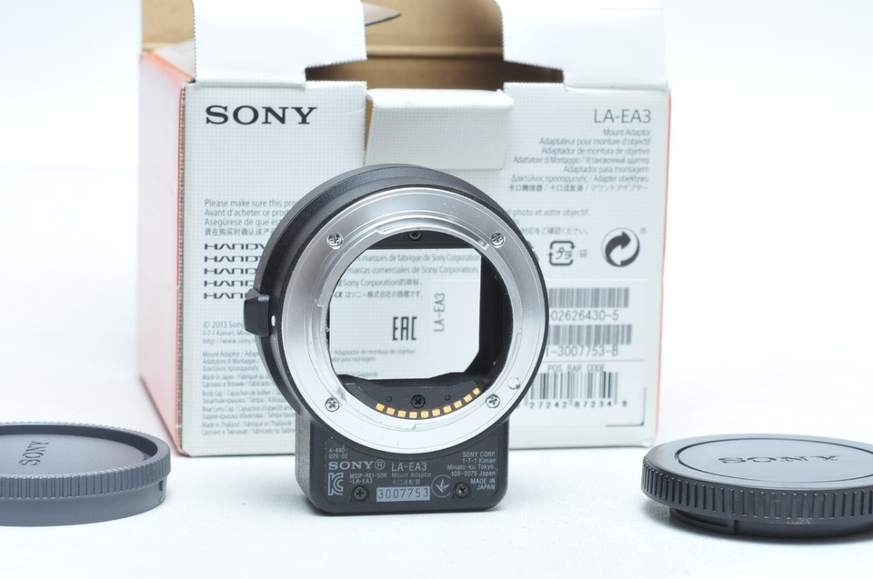 Sony LA-EA3 A-mount Lens to E-mount FE Camera Adapter 27242872349 | eBay