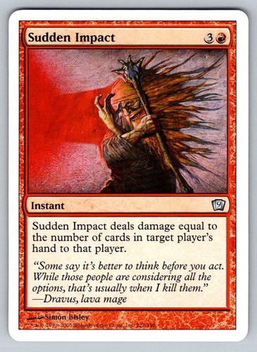 MTG Magic the Gathering 9th Edition Uncommon NM Sudden Impact 222/350 ...