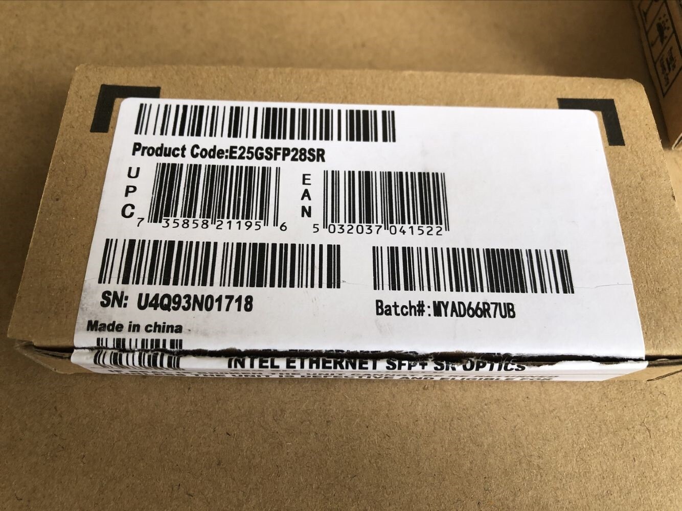 Intel E25GSFP28SR 25G 850nm SR LC 300M LTF8505-BC-IN | eBay