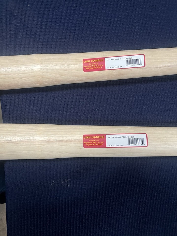 2 HICKORY 36" Railroad Mining Coal Clay PICK AXE HANDLES Lot Of 2 | eBay