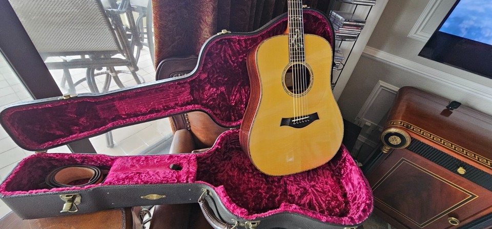 Taylor 910e 1999 Acoustic Guitar, Cindy Inlay, Spruce Top, Rosewood ...