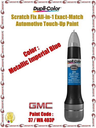 Dupli-Color Metallic Imperial Blue Touch-Up Paint 0.25 oz For GM 37 ...