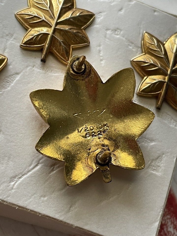 Set of 1960's/70's U.S. Marine Corps Major Officer Rank Insignia 10k ...