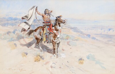 Charles M. Russell : Indian on a Pinto : 1898 : Archival Art Print | eBay