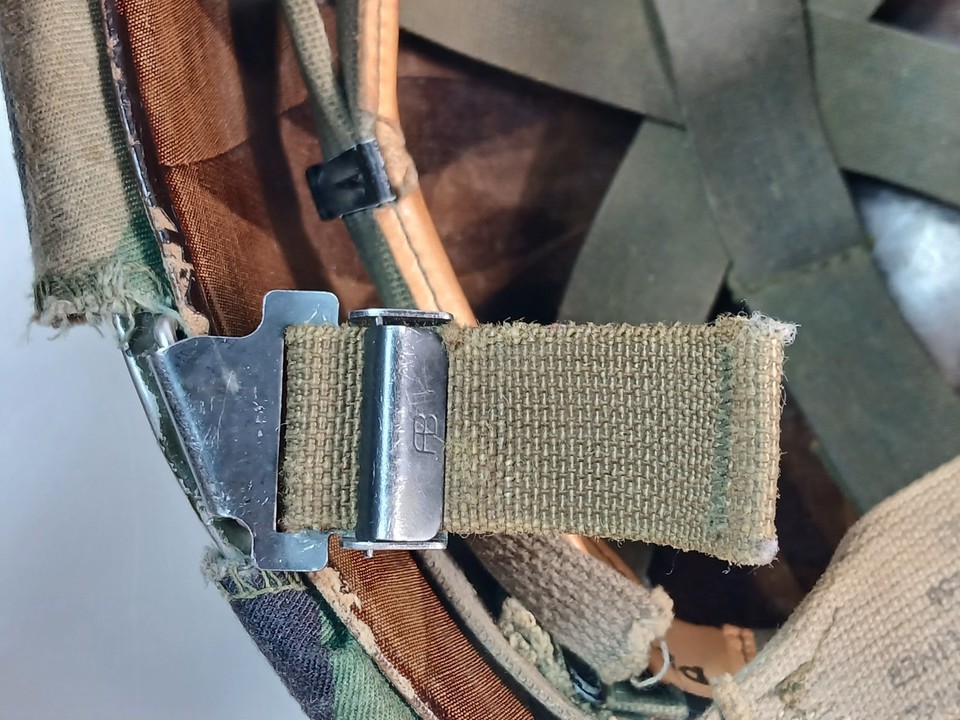 US Military M1 Steel Combat Helmet Liner Woodland Camouflage Cover | eBay