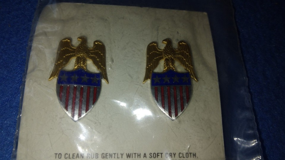 4 - DIFFERENT PAIRS OF US Army Aide to General 1,2,3,4, STAR PIN SETS ...