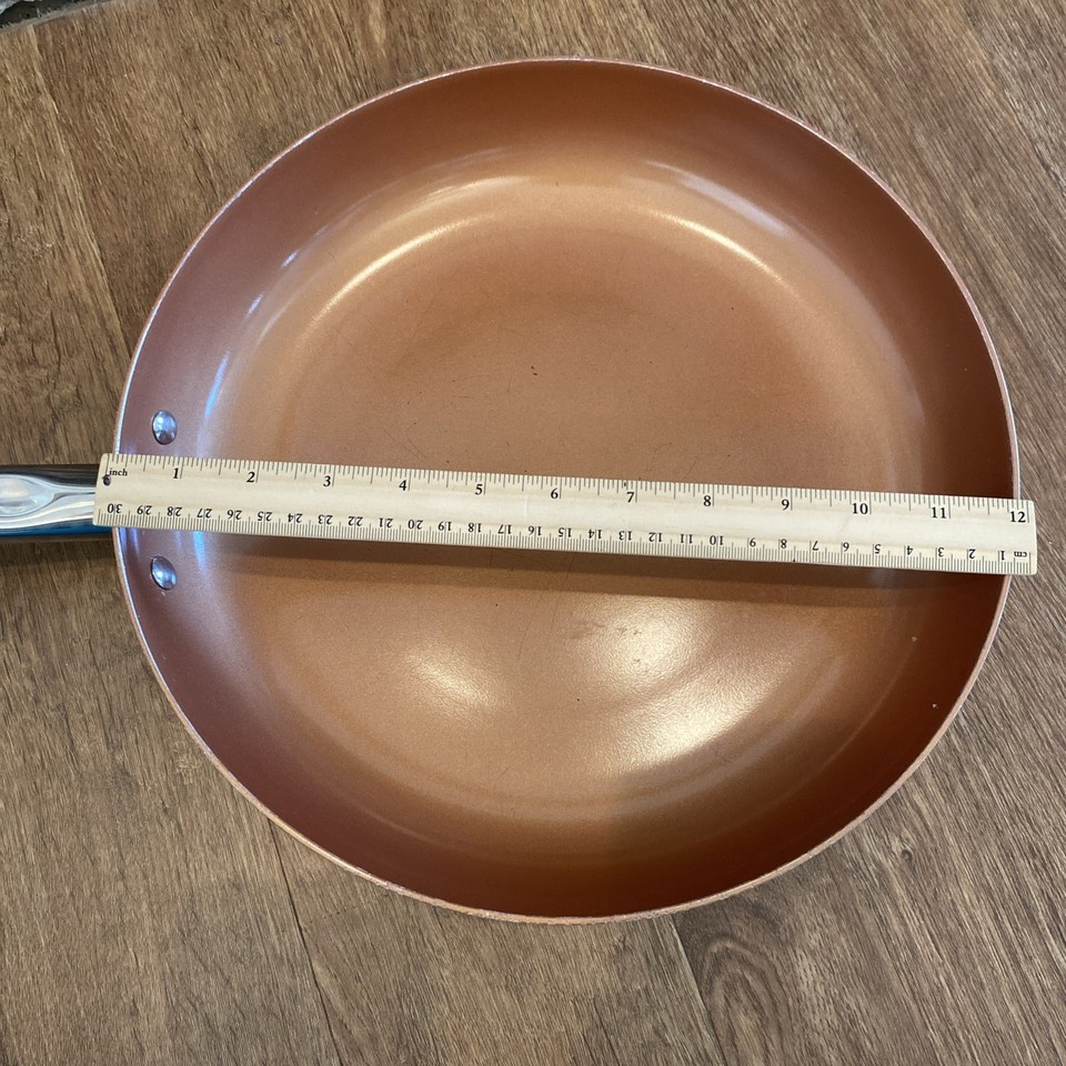 Copper Chef 12" Round Frying Pan Stove Top Skillet Non Stick Coating ...