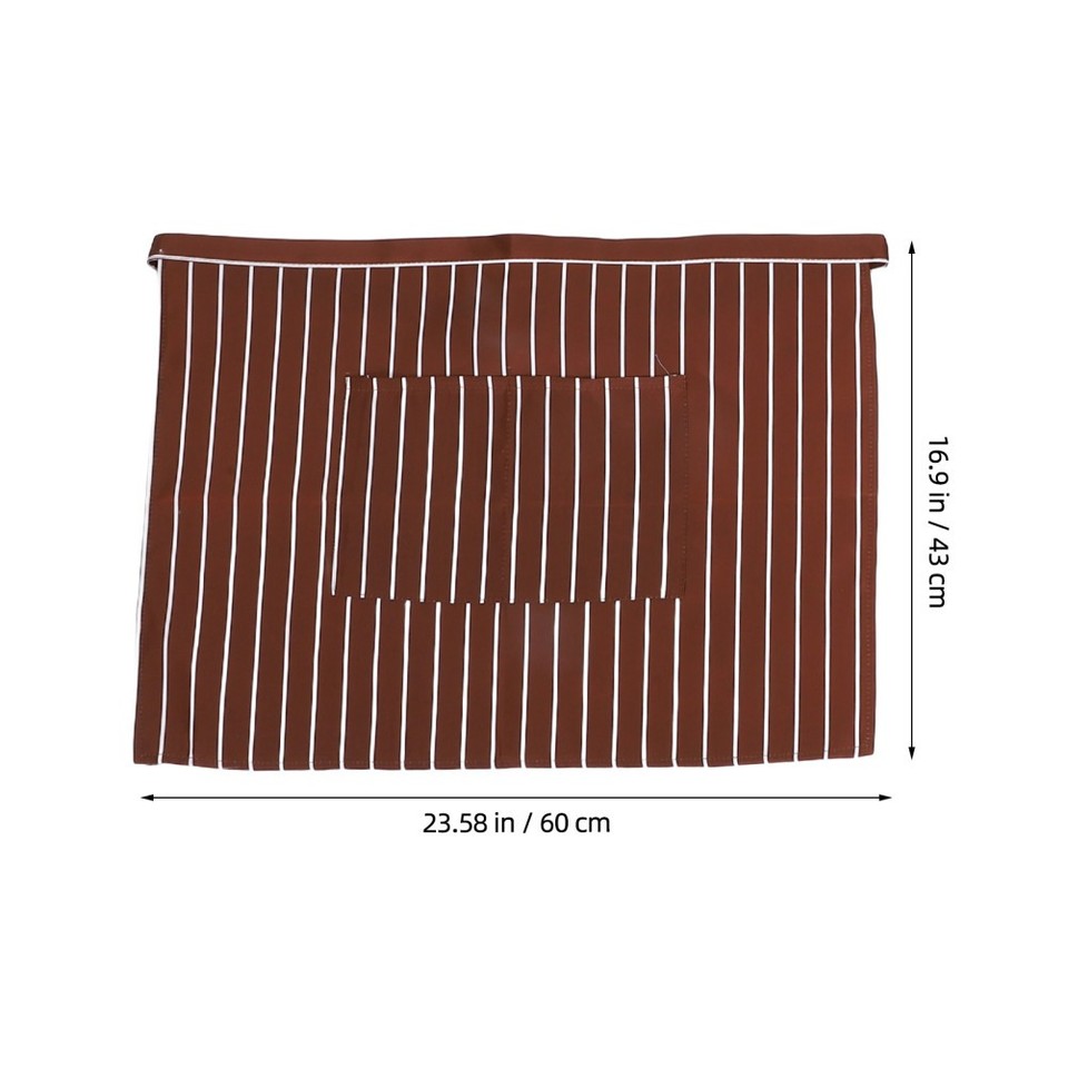 2 PCS Fast Food Worker Apron Waiter Pockets Service Waist Dessert Shop ...