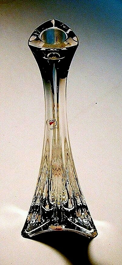 Colle Crystal Triangle Candlestick Holder 12in H | eBay