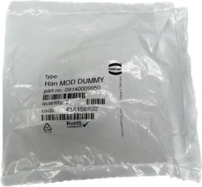 2x Harting Han MOD DUMMY 09140009950 in OVP | eBay