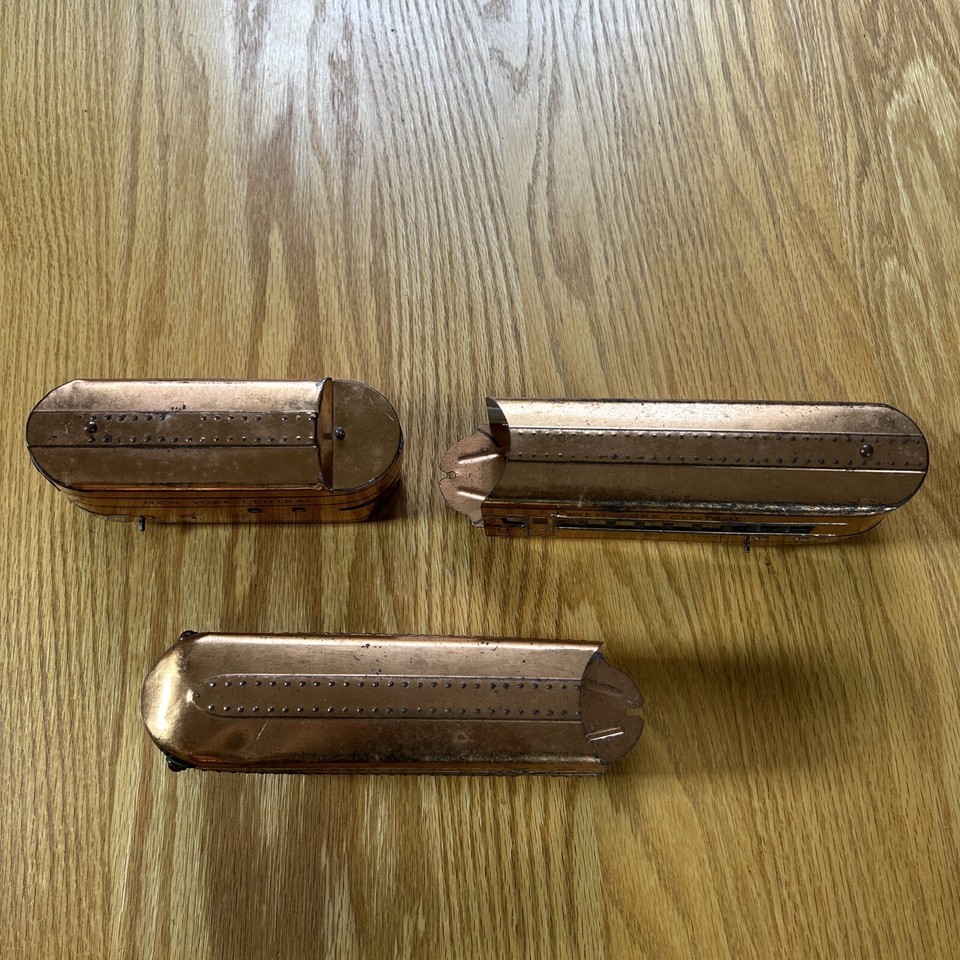 MARX Mercury Articulated Steam Engine Train Copper Cars Original Box ...