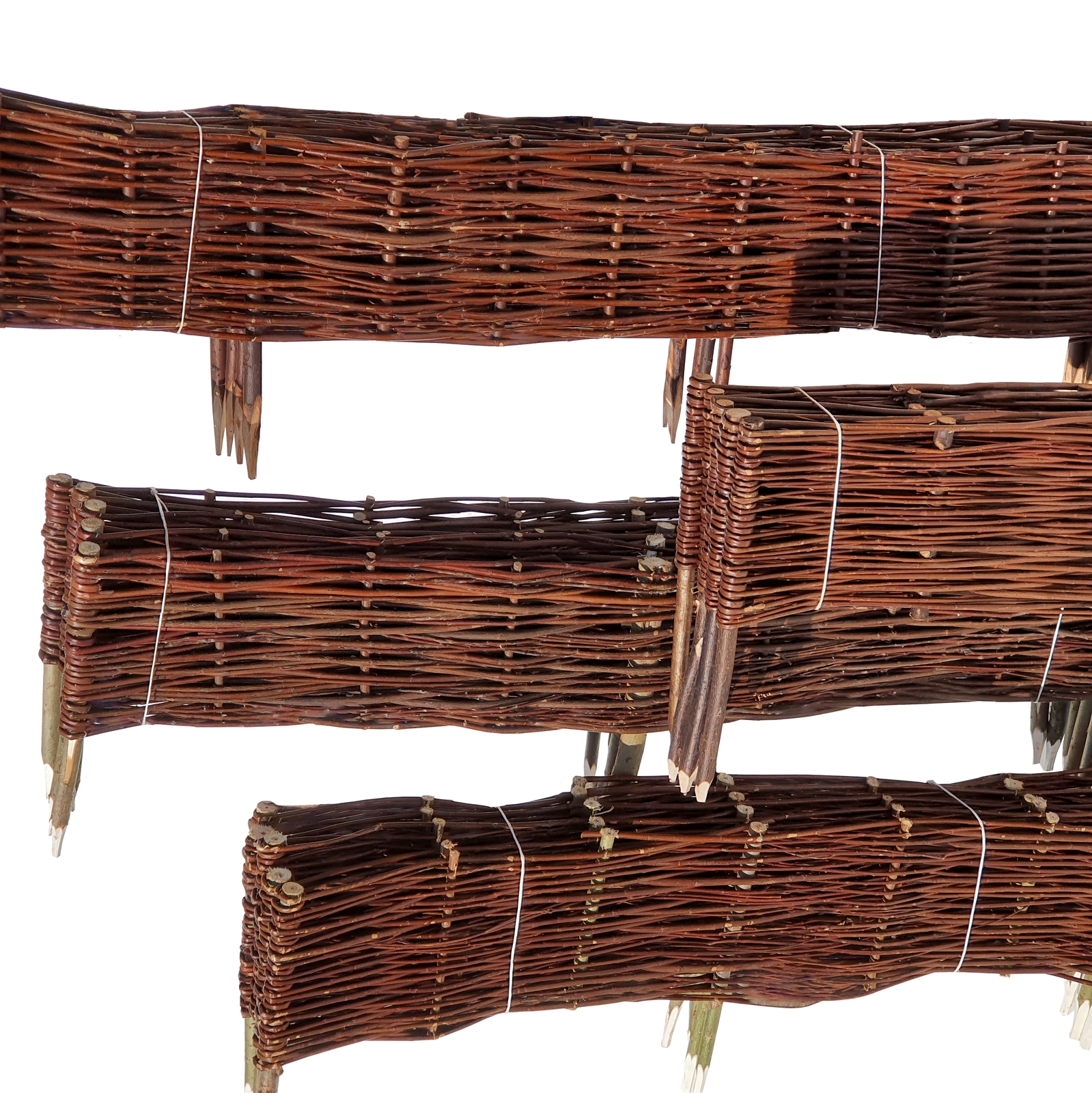 Beeteinfassung Weide - Weidenzaun Beet Begrenzung Steck Zaun Garten ...