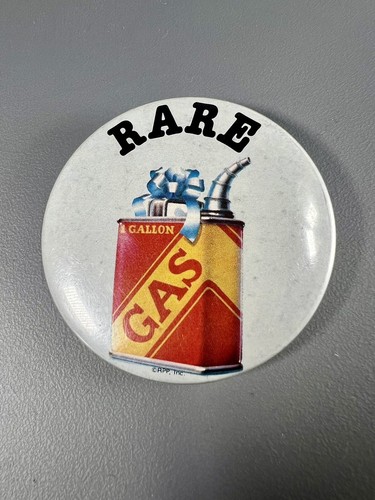 Vintage Pinback Button 1970’s “Rare Gas” | eBay