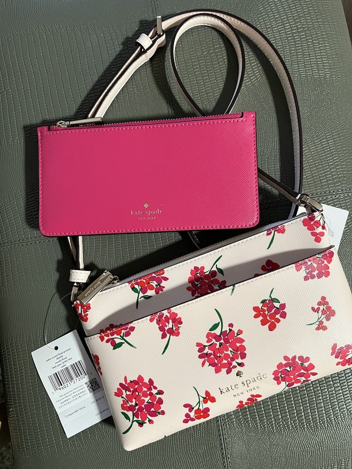 Kate Spade Sadie Coastal Floral Printed Crossbody Set Bag | eBay