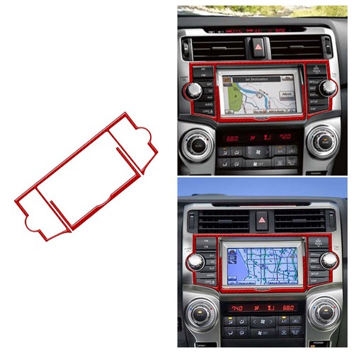Red Carbon Fiber Navigation System Surround Frame for Toyota 4Runner ...