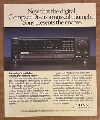 1989 Sony DSP Digital Signal Processing Receiver Stereo Equipment 80s ...