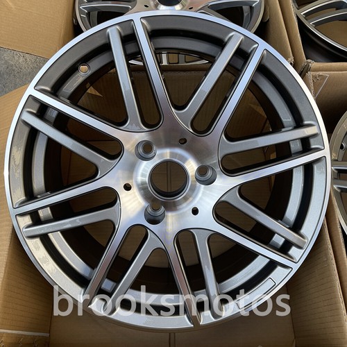 17" B STYLE MACHINED FACE WHEELS RIMS FITS FOR SMART FORTWO 3X112 SET ...