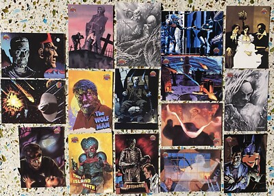 Universal Monsters Trading Card Lot of 16, 1991 Topps Horror | eBay