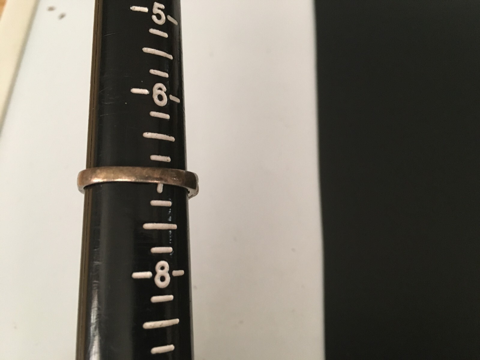 Vtg Ring MARKED 14K GOLD MC 925 STERLING SILVER Size 7 Aquamarine Band ...