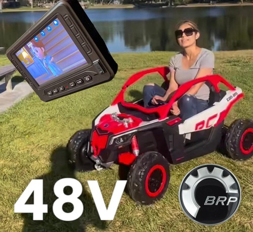 Touch TV 48 V XL Can-am Maverick Ride on toy utv remote 4WD razor ...