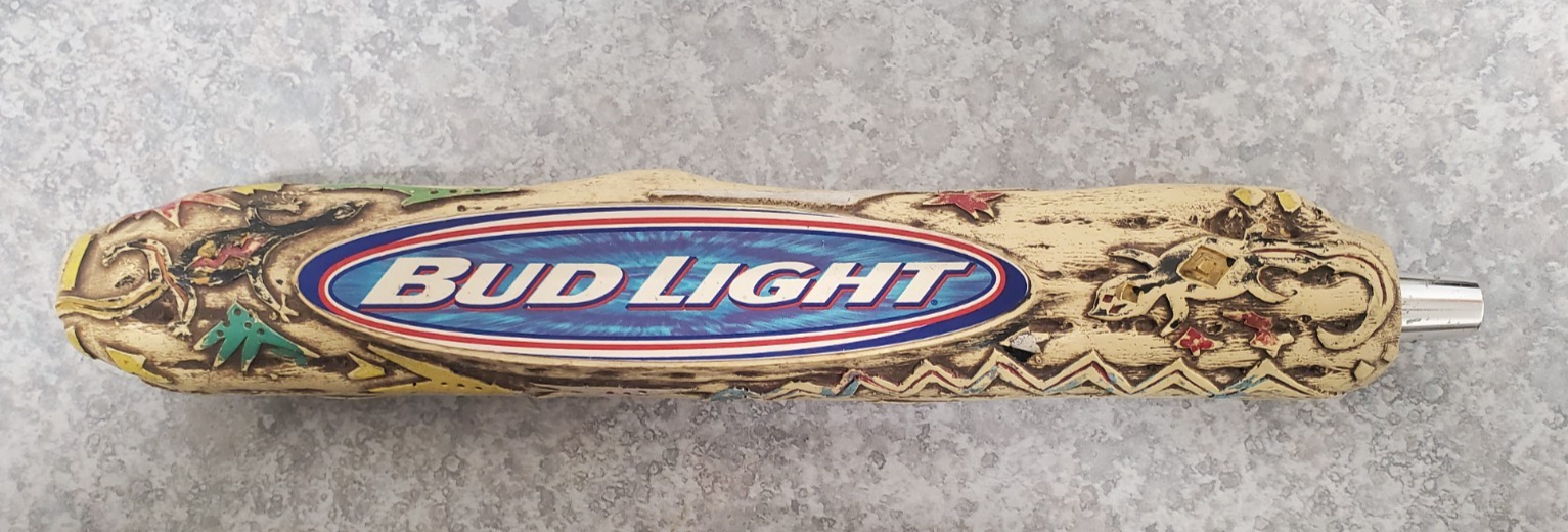 Bud Light Beer Tap Handle Totem Pole Tiki Medicine Stick 14 1/2” | eBay