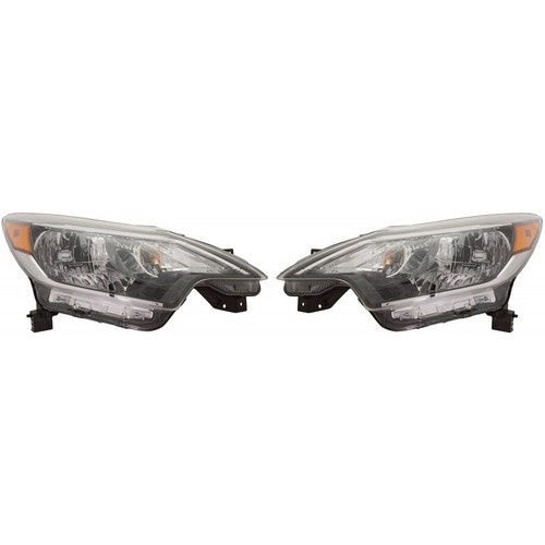 For 2017 2018 Nissan Versa Note Headlight Assembly w/Bulbs Pair DOT ...
