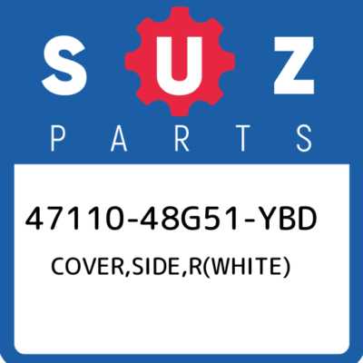 47110-48G51-YBD Suzuki Cover,side,r(white) 4711048G51YBD, New Genuine ...