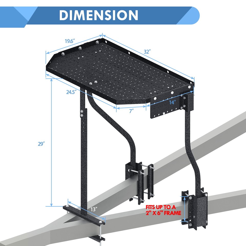 Trailer Tray 300 Pounds for Outdoor Generator Storage for RVs and ...