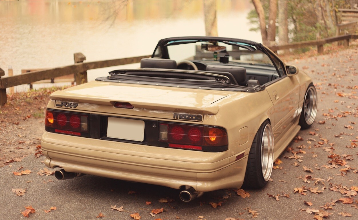 89-91 MAZDA RX7 FC3S FRP RE SPATS FOR REAR BUMPER 13B INITIAL D 1990 ...