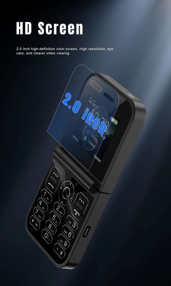 Unlocked SERVO 2024 New Mini Flip Mobile Phone Dial GSM Cellphones Dual ...