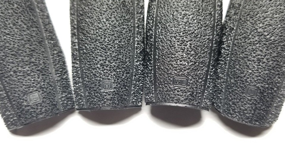 4X S&W M&P M2.0 Small Medium Large BLACK Backstrap Full Size Palmswell ...