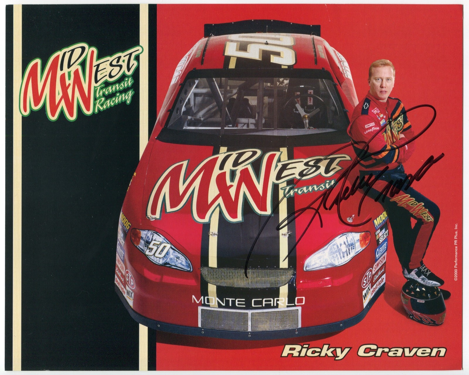 Ricky Craven Signed 8x10 Photo NASCAR Racing Race Car Driver | eBay