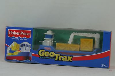Fisher price Geo Trax geotrax ocean cargo transport boat from 2004 New ...