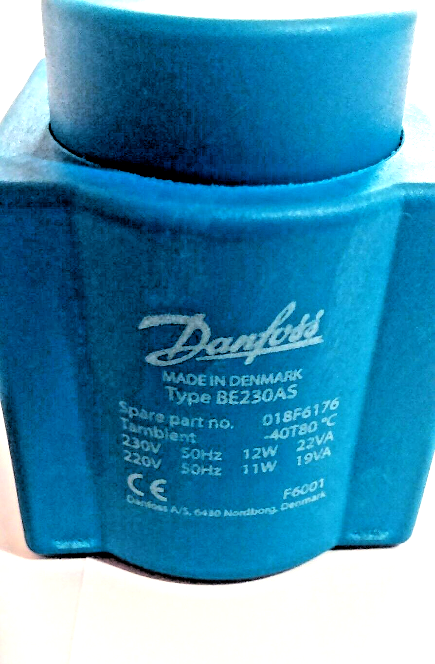 Danfoss 018F6701 Solenoid Coil 220/230V 50Hz 12W | eBay